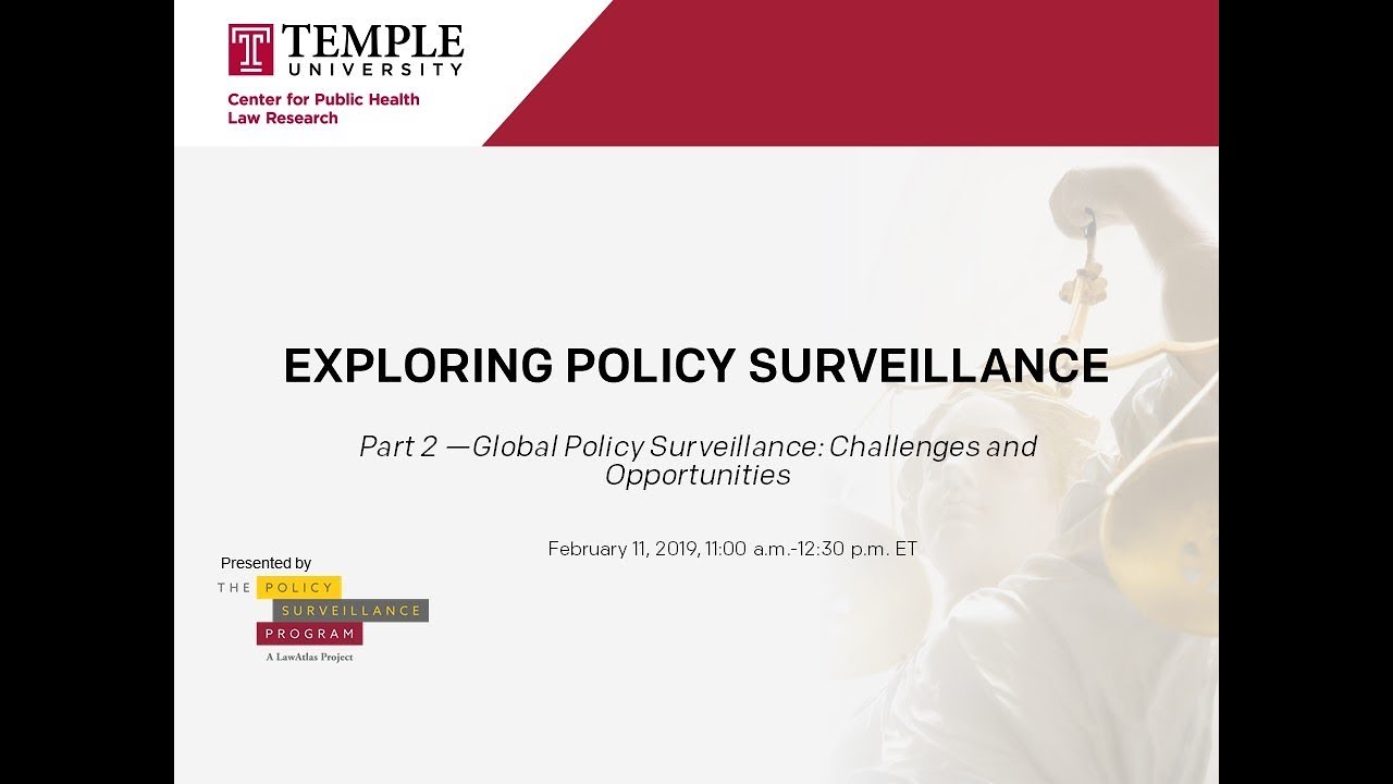 Global Policy Surveillance Challenges and Opportunities Webinar ...