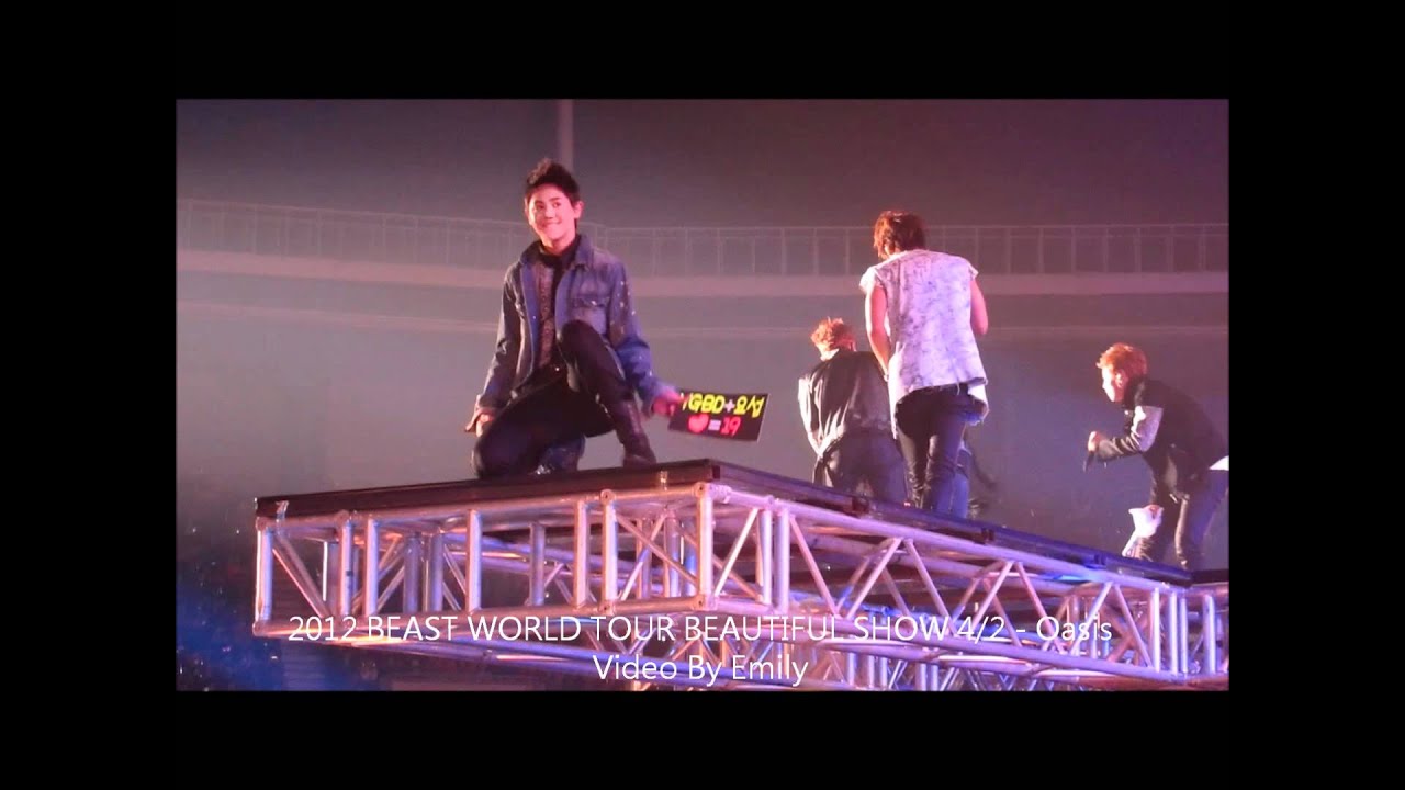 2012 BEAST WORLD TOUR BEAUTIFUL SHOW 4/2 - Oasis HD - YouTube