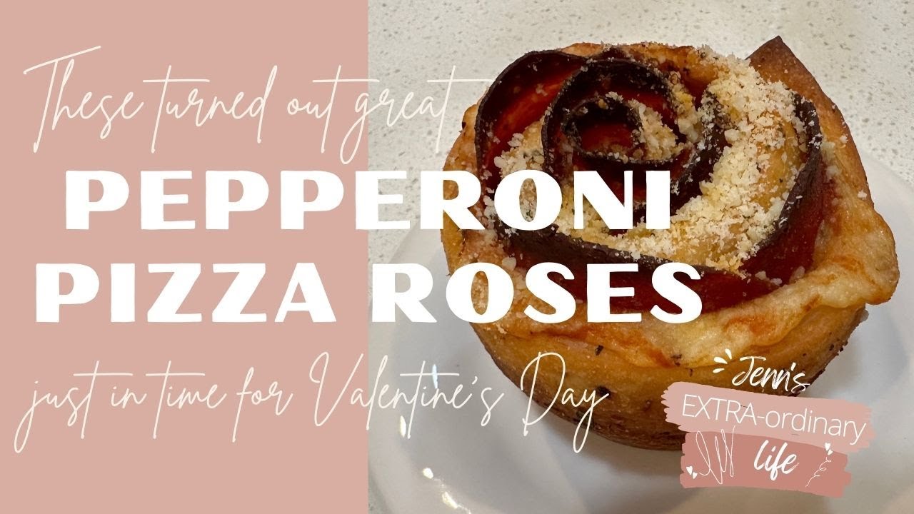 Just in time for Valentine's Day | Pepperoni Pizza Roses - YouTube