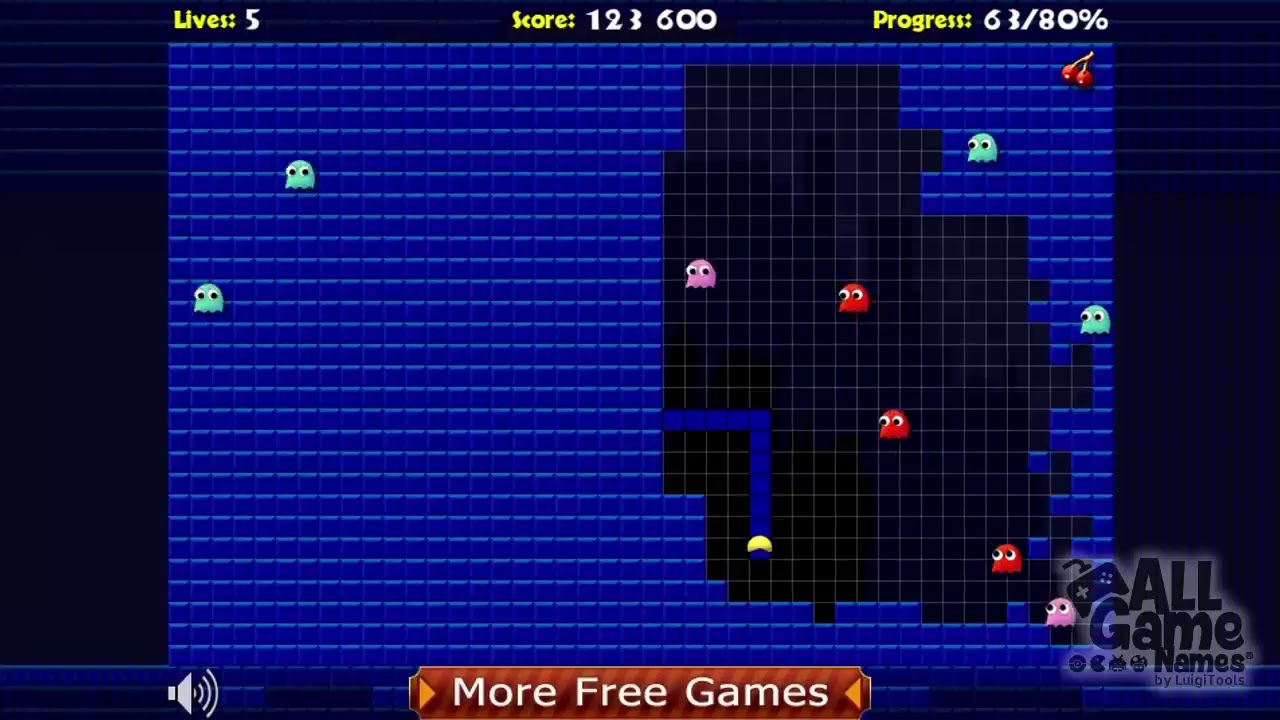 Gameplay Pac-Xon Deluxe New Dimension | Juego en Flash | All Game Names ...