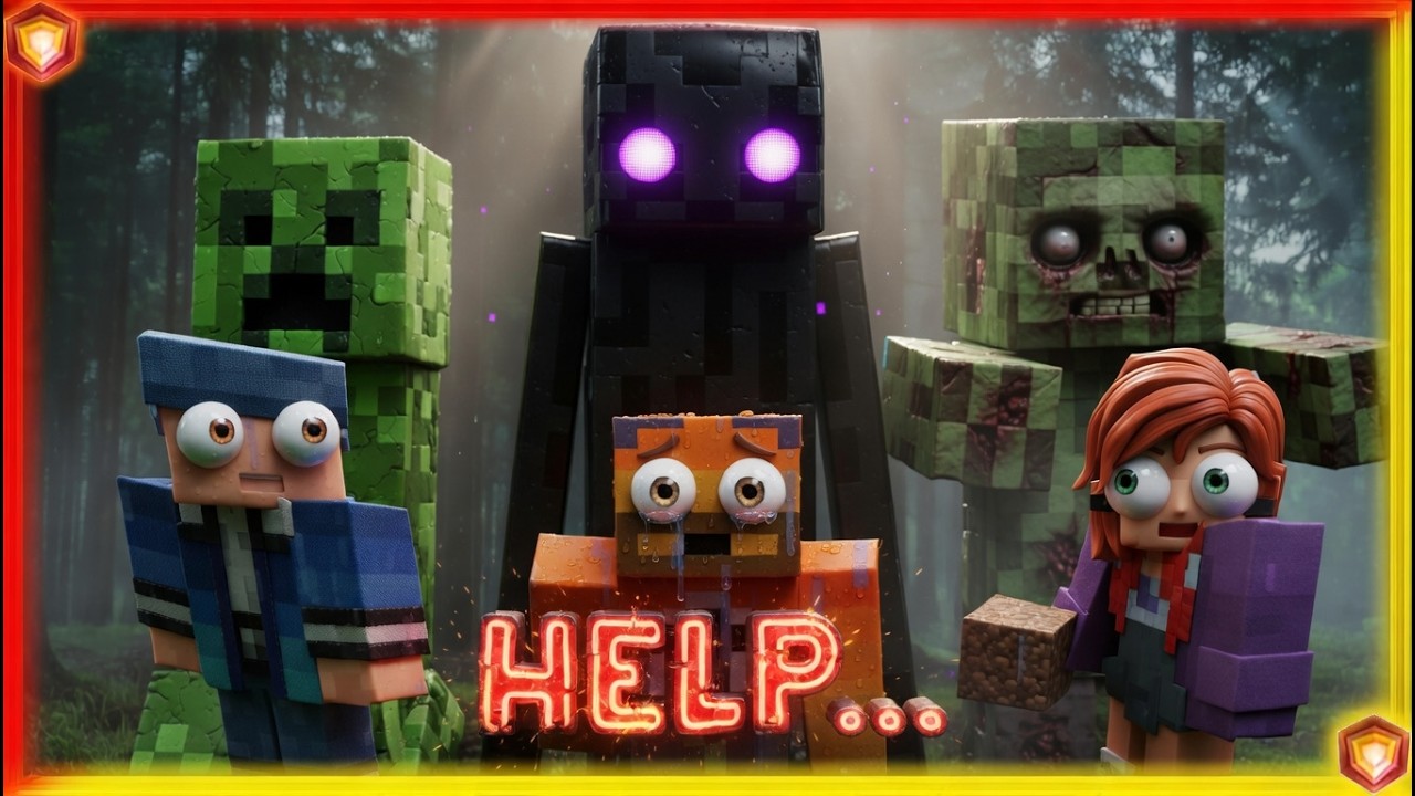 Surviving the Night: A Minecraft Family Adventure - YouTube
