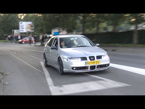 Modified Seat Leon 1.8 20VT - Crazy 2-step Anti-Lag Revs! Epic Flames
