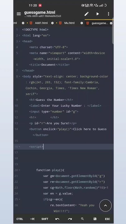 Guess Number Game using HTML, CSS & JAVASCRIPT. - YouTube