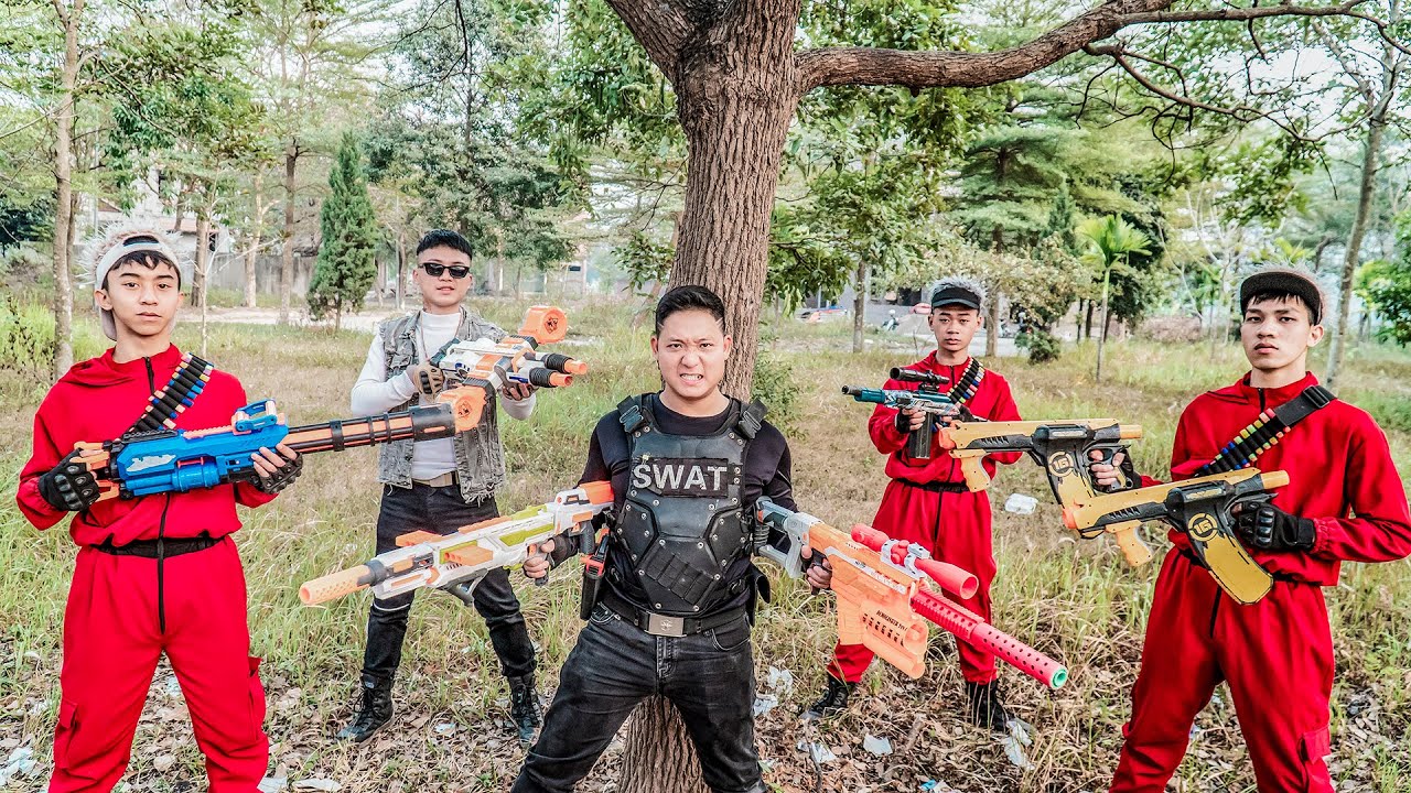 LTT Nerf War: Legendary Warriors SEAL X Uses Nerf Guns To Stop Dr Lee ...