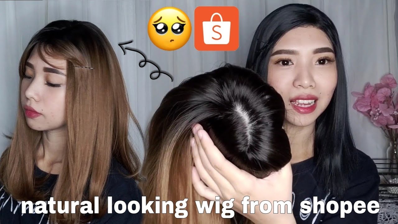 NATURAL LOOKING SYNTHETIC WIG FROM SHOPEE • MURANG WIG FROM SHOPEE ...