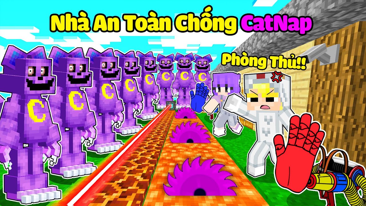 TÔ GÀ THỬ THÁCH 24H XÂY NHÀ SIÊU AN TOÀN CHỐNG 1000 CATNAP.EXE Ở POPPY ...
