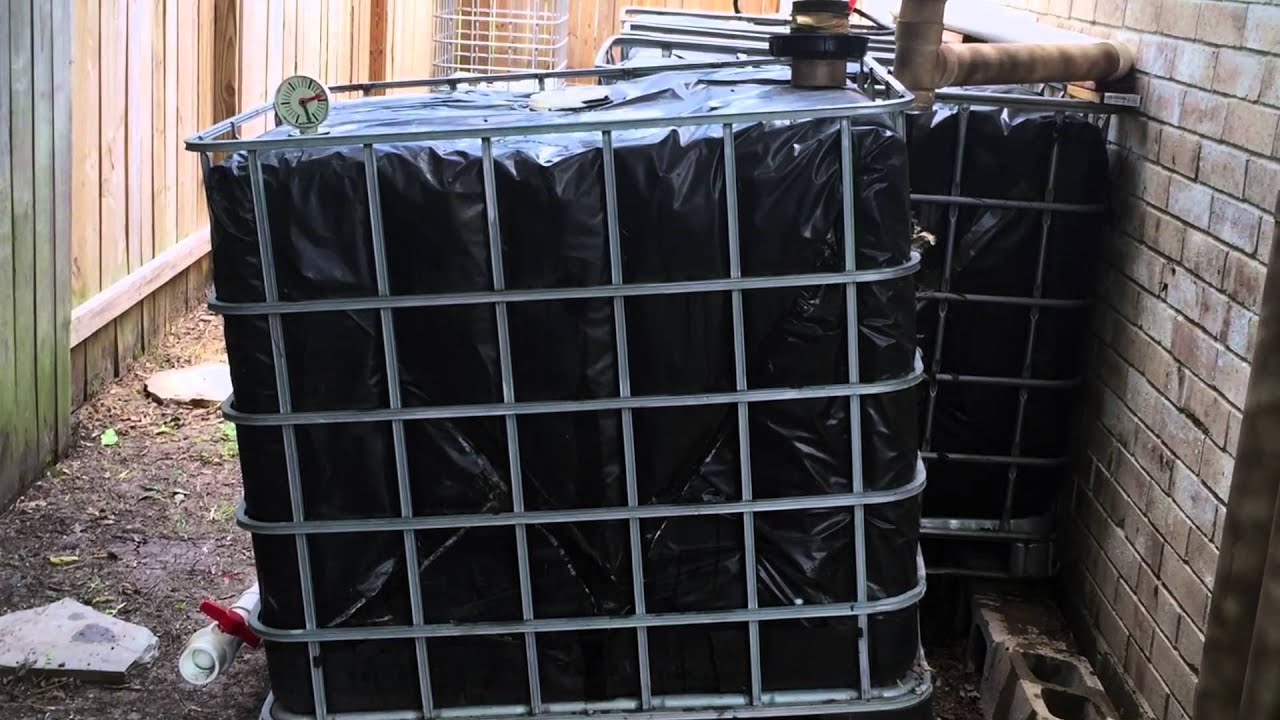 Step 7 - IBC Rainwater Harvesting System - Cleaning Out Organic Build ...