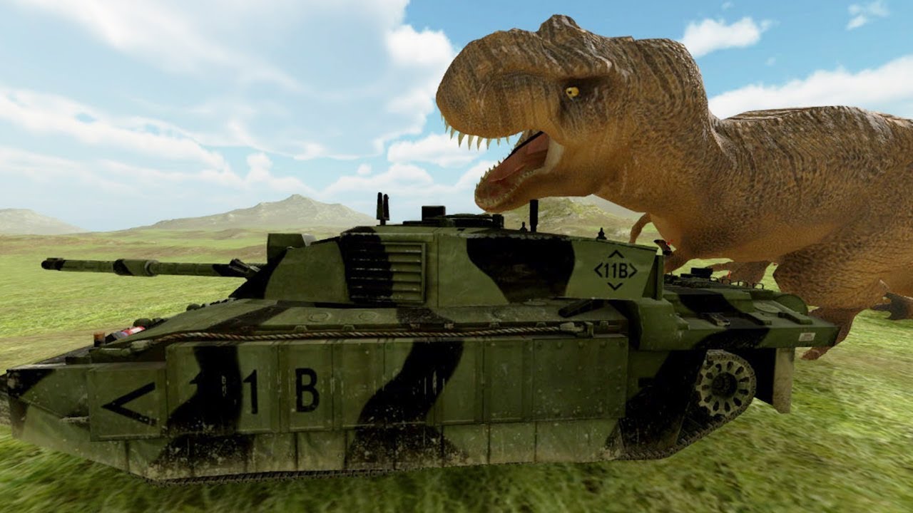 TANK VS T-REX - Beast Battle Simulator - #1 - YouTube