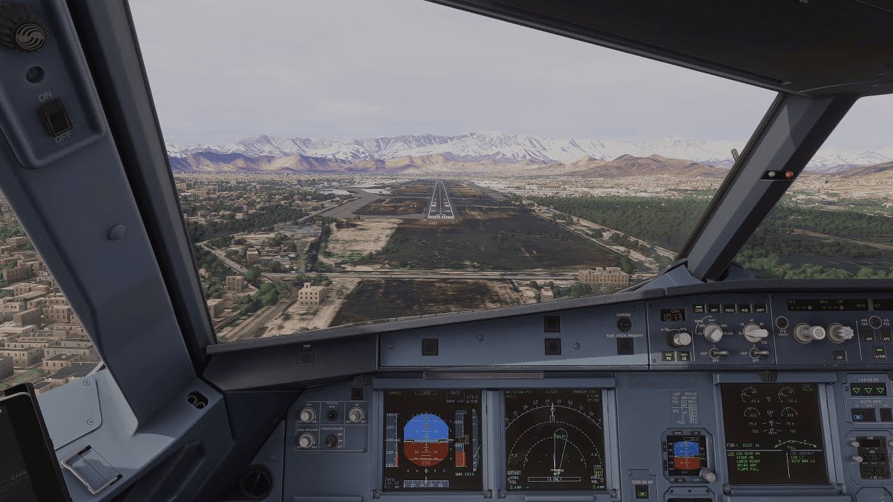 Kabul OAKB Landing | Fenix A320 | MSFS2024 - YouTube