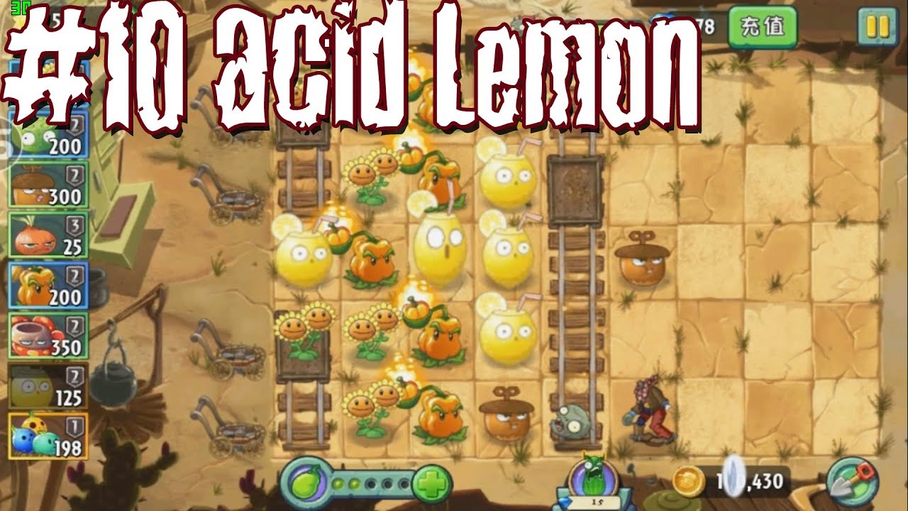 Plants vs Zombies 2 China Acid Lemon Day 10 - YouTube