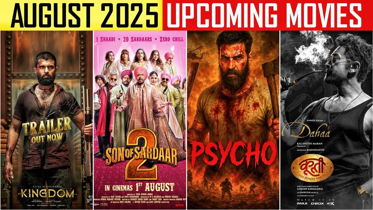 AUGUST 2025 - Top 10 Upcoming Indian Movies You Can't Miss | Top 10 ...