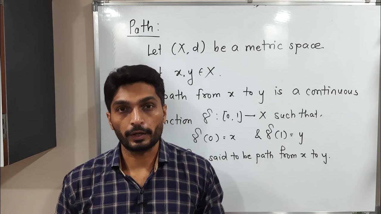 Connectedness - Lecture 29 - Path Connected Metric Space - YouTube