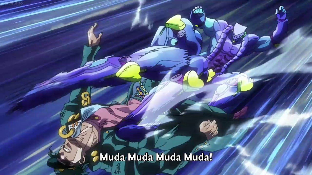 Dio's Muda kick barrage - YouTube