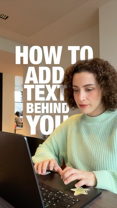 How to Add Text Behind You in Videos (Easy Masking Guide) - YouTube