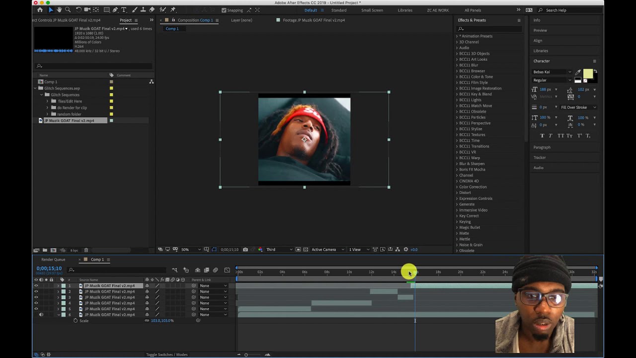after effects work flow basic after effects photo audio project - YouTube