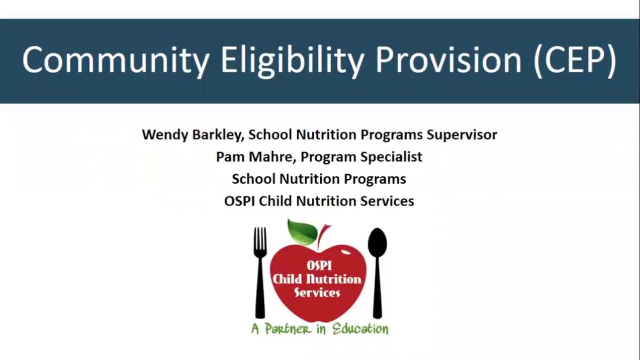 Community Eligibility Provision Update 2018-19 - YouTube