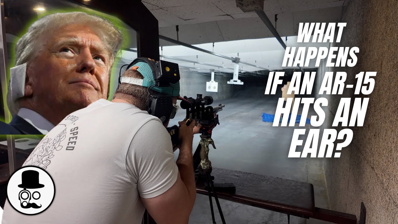 Would an AR15 bullet BLOW OFF an ear? - YouTube