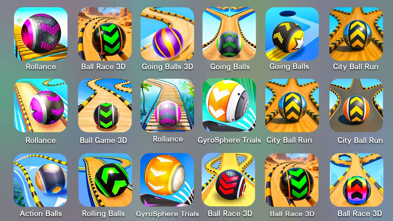 Going Balls, Rollance, Super Ball, Space Rolling, Ball Run Sky, Action ...