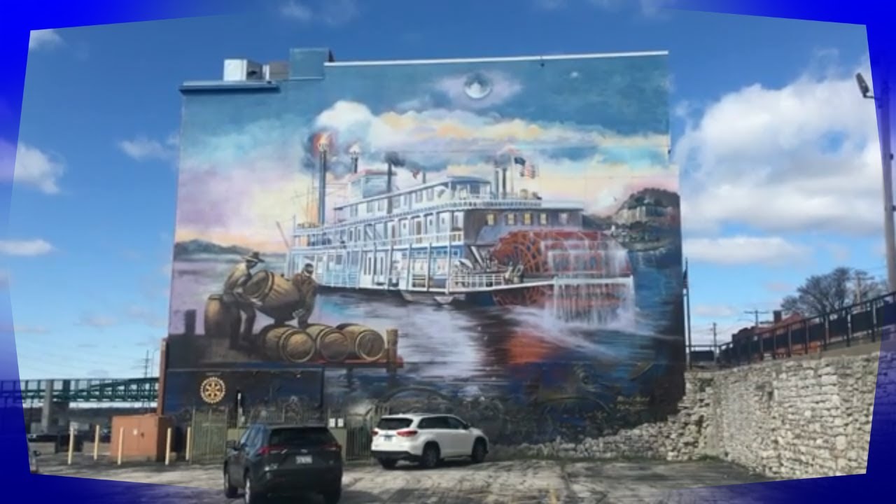 Steamboat Alton/Cool Giant Mural - Steamboat, Mark Twain, Alton Giant's ...