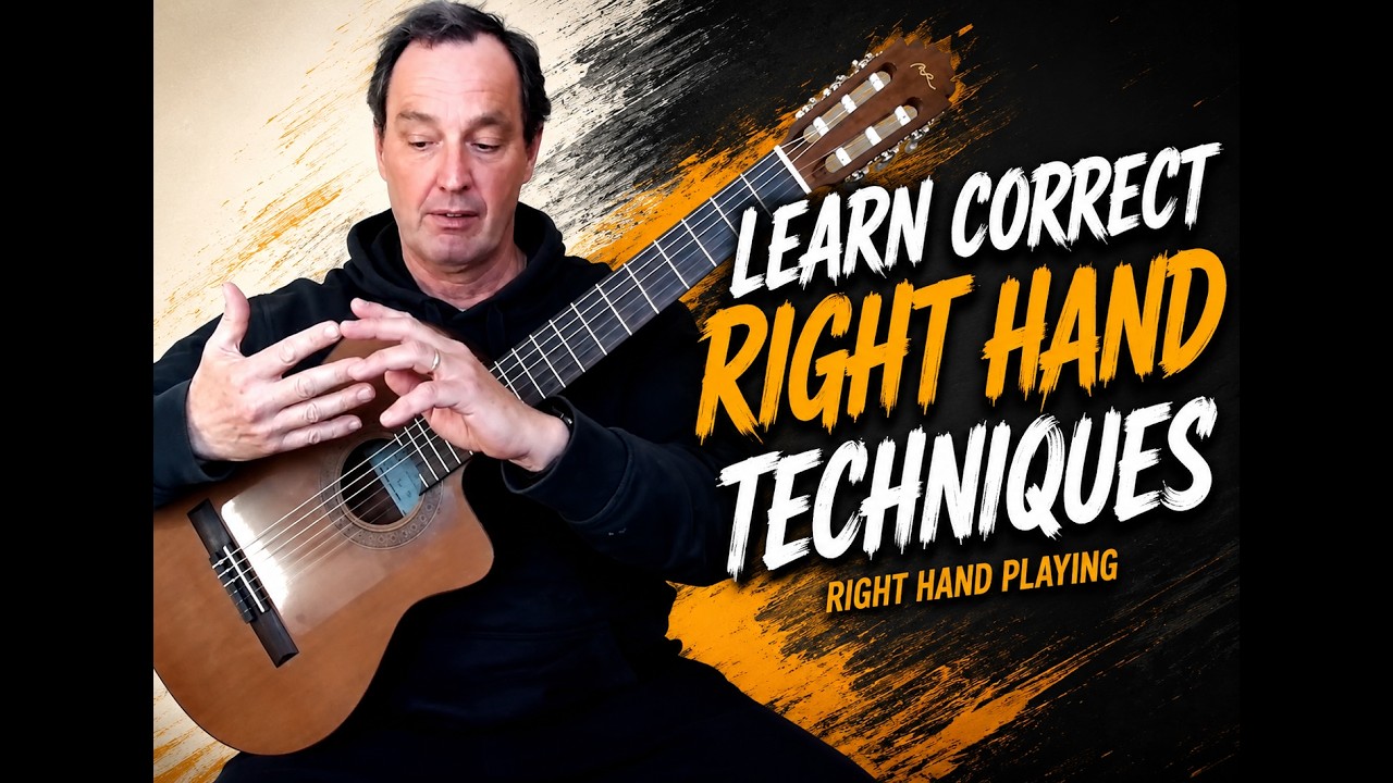 Guitar playing- learn correct right hand techniques - YouTube