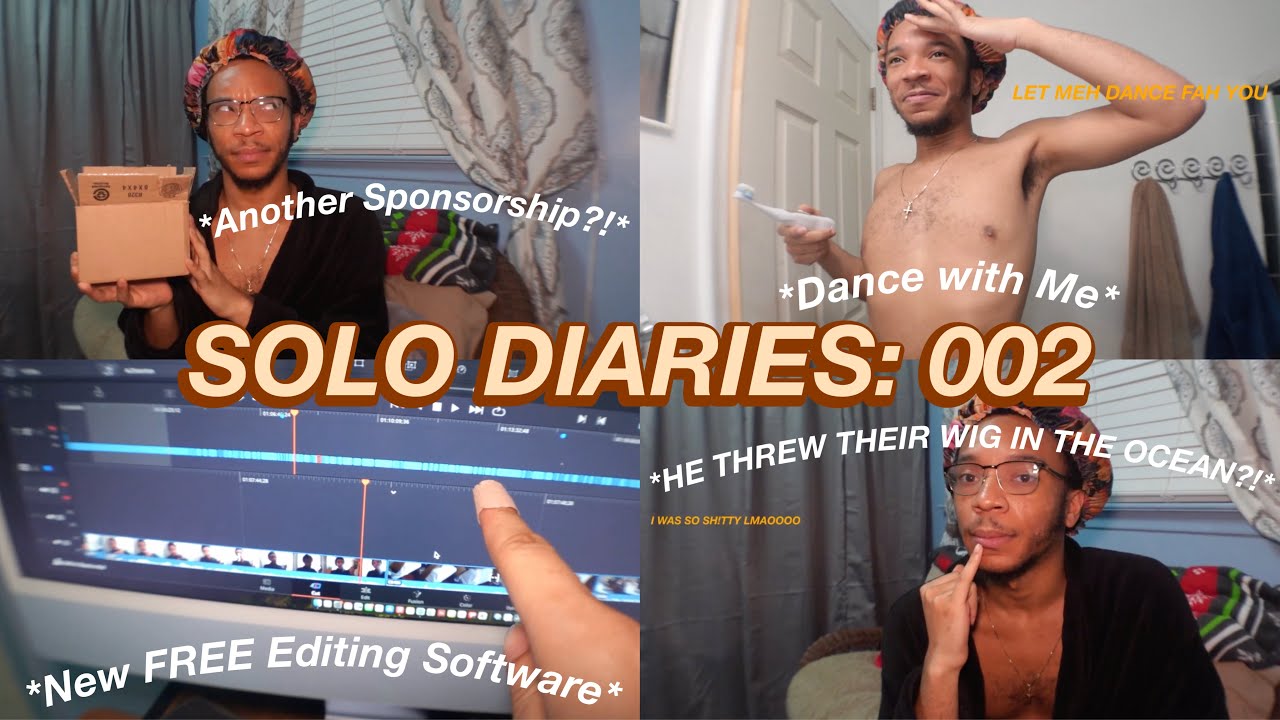 Solo Diaries 002: He Threw Her Wig In The Ocean?!, New FREE Editing Software, Another Sponsor ...