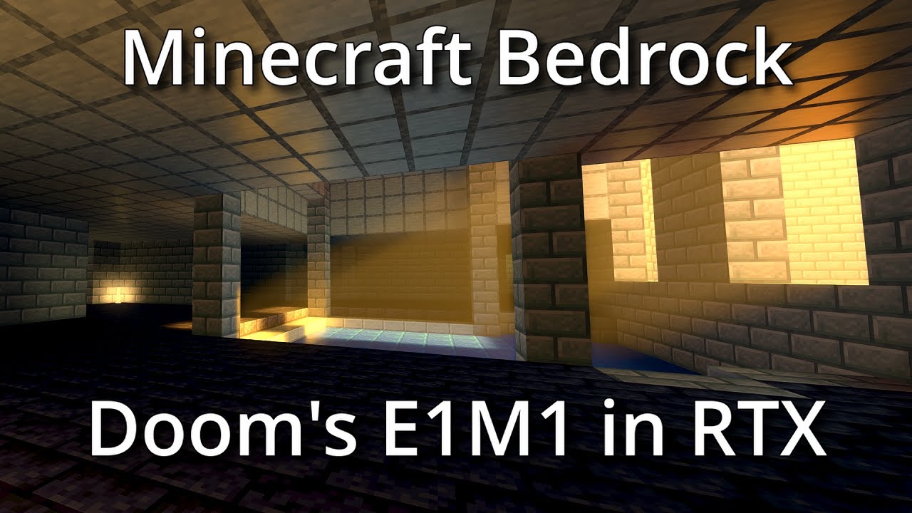 Minecraft Bedrock: DOOM's E1M1 in RTX - YouTube