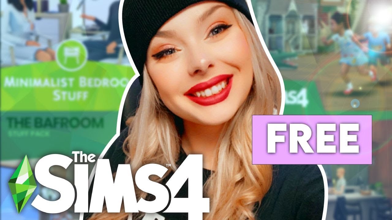 Using ONLY FREE SIMS 4 STUFF PACKS To Build a House // Sims 4 Mods ONLY ...