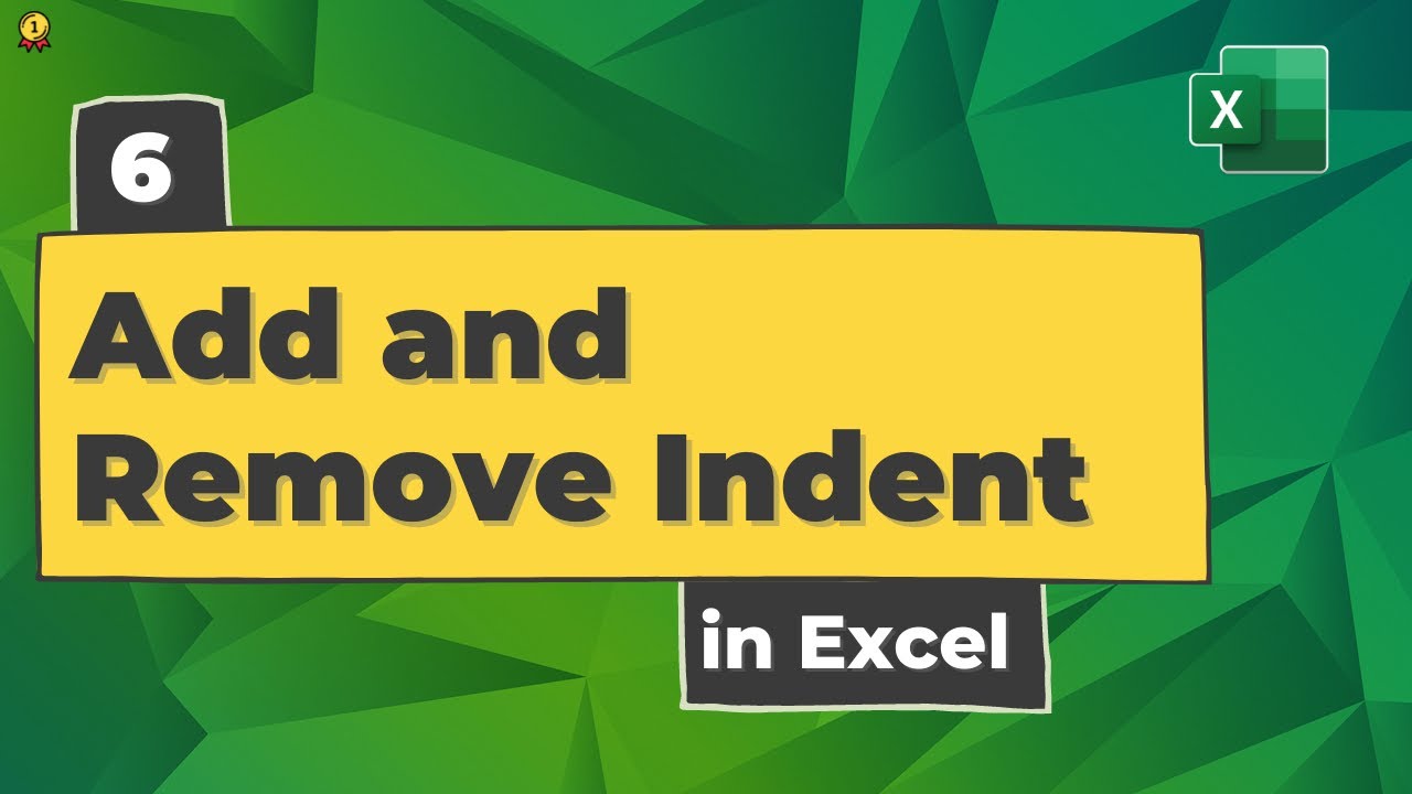 Add Remove Indent In Excel YouTube Add Remove Indent In Excel YouTube