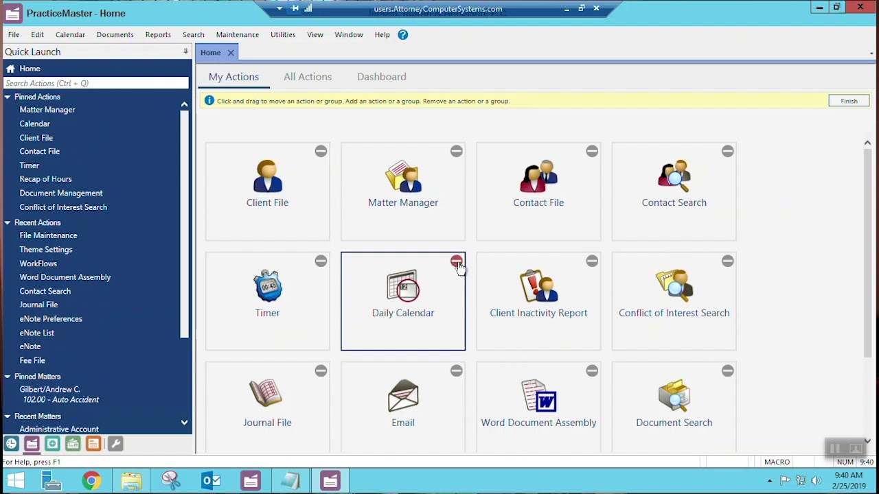 PracticeMaster eBite: Learn how to add to and rearrange My Actions in ...