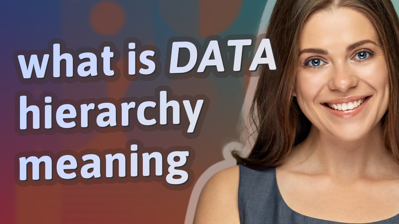 Data Hierarchy Meaning Of Data Hierarchy Youtube
