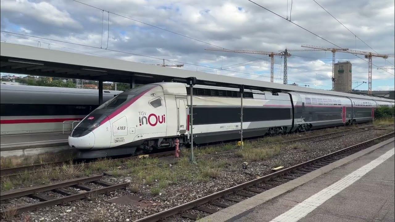 SNCF TGV 4703 INOUI nach Paris Est in Stuttgart Hbf #highspeedtrain - YouTube