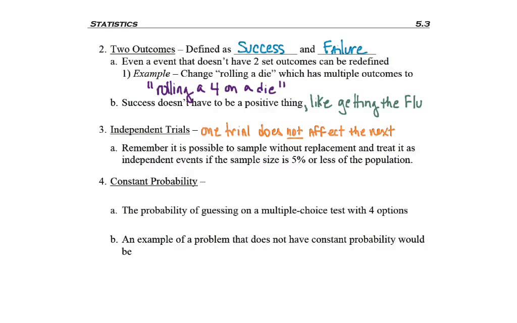 5.3 - part 1 - Binomial Requirements - YouTube