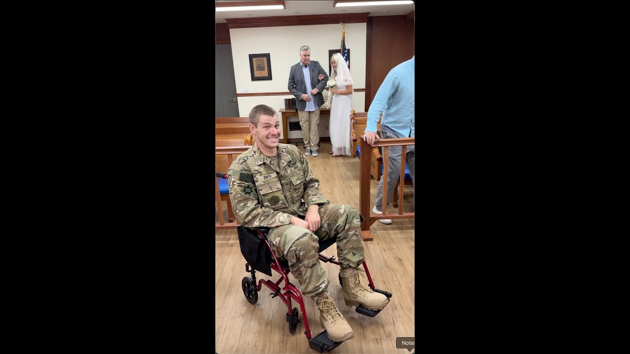 Paralyzed soldier makes a miraculous recovery during his wedding ...