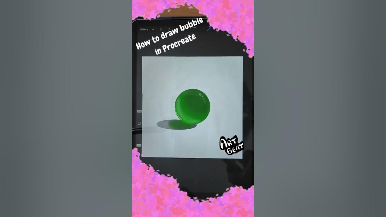 How to draw bubbles / soap in procreate tutorial - YouTube