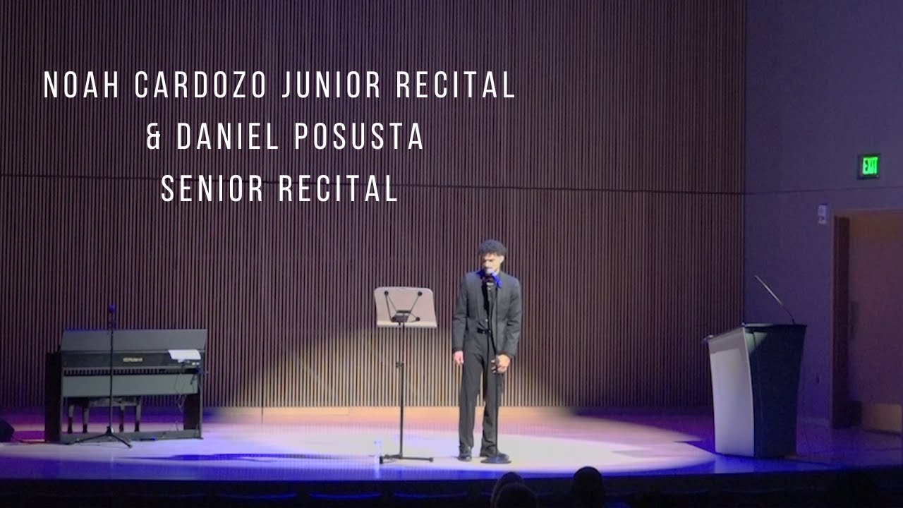 VAPA - Noah Cardozo Junior Recital & Daniel Posusta Senior Recital - YouTube