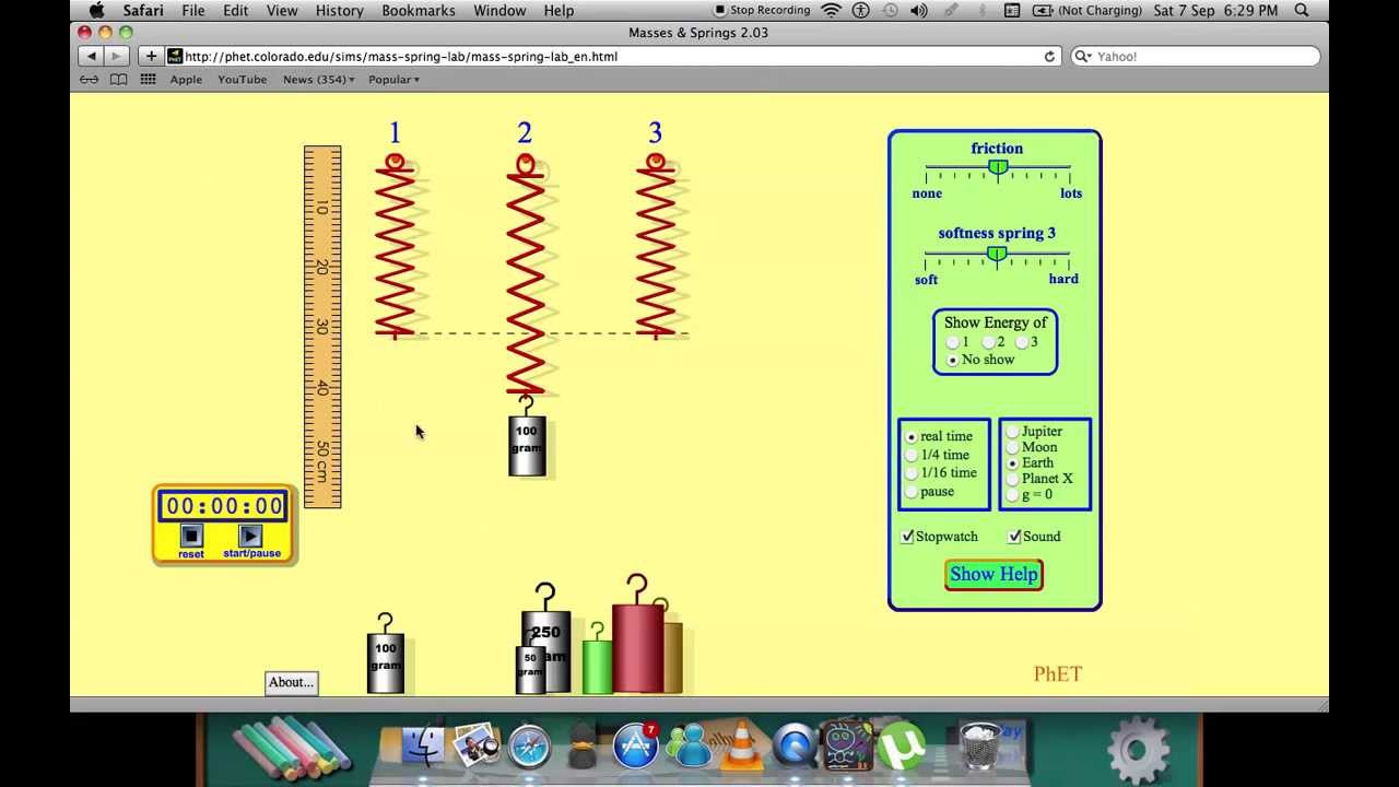 Springs - Lect 3 - Using a Java Applet to interactively learn about ...
