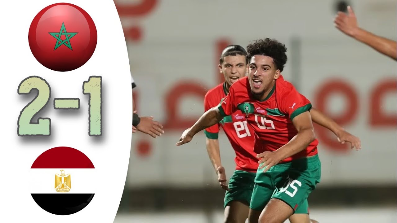 Morocco vs Egypt | Intense Under-20 Showdown | Highlights & Goals - YouTube