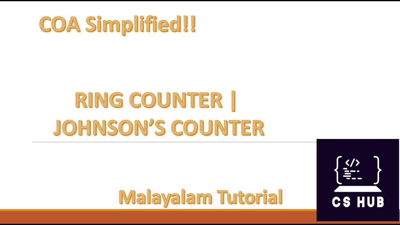 COUNTER|RING COUNTER|JOHNSON'S COUNTER - YouTube