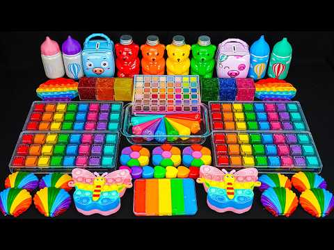 GLOSSY RAINBOW SLIME SHOWDOWN 🌈💜 Satisfying Slime Video, Mixing Random Things | Boxzy Slime ASMR