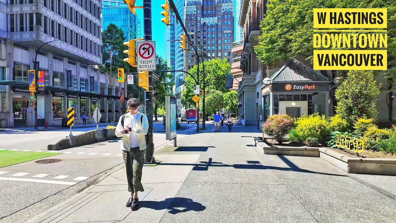 Vancouver Walk 🇨🇦 - Downtown | Canada Place | Waterfront Station ...