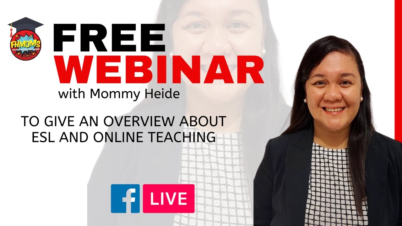 FHMoms Free Webinar Series ESL and Online Teaching Course - YouTube