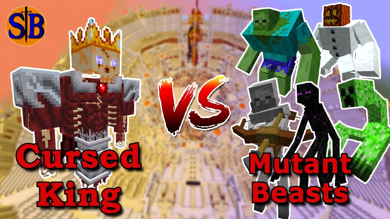 Cursed King vs Mutant Beasts | Minecraft Mob Battle - YouTube