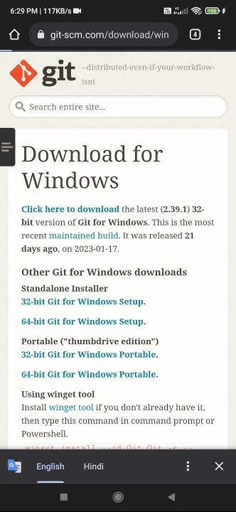 How to Download git for windows!. - YouTube