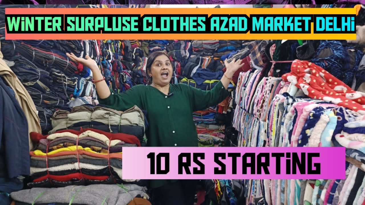 Wholesale surplus clothes Azad Market latest collection video #Azad ...