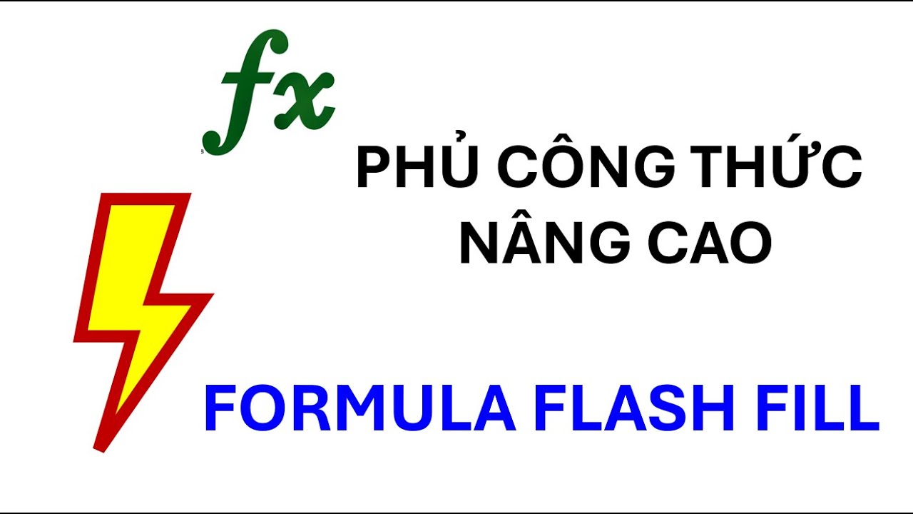 Formula flash fill advance - YouTube