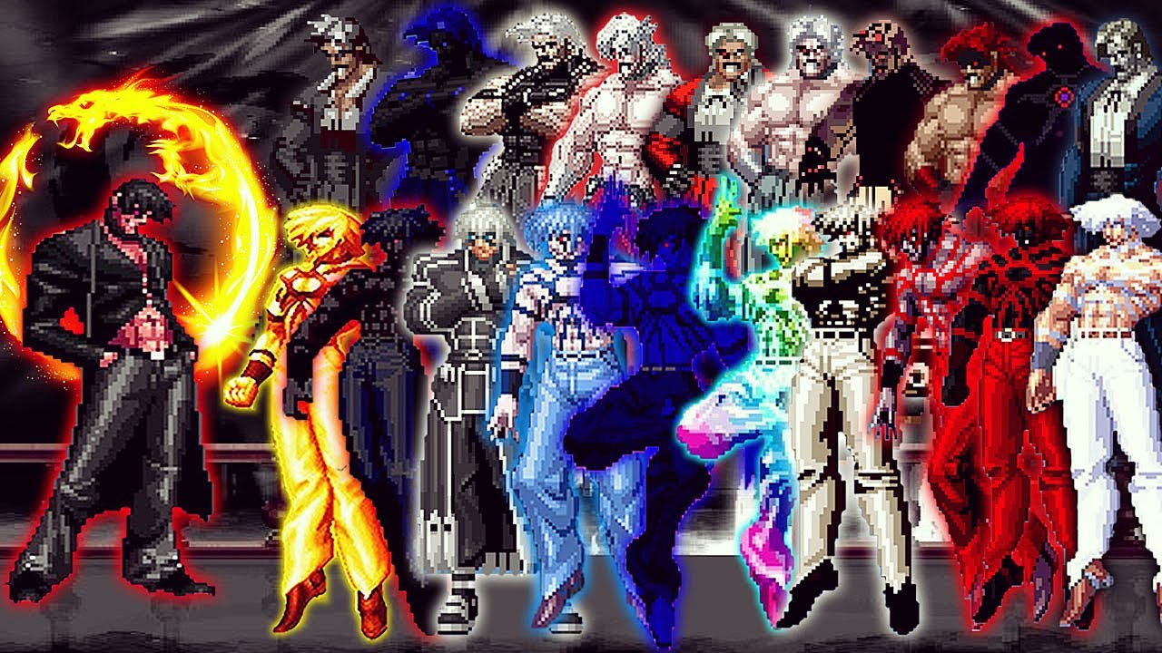 [KOF Mugen] Iori Yagami Fen Vs All Bosses Orochi, Rugal Team | 1 Vs 20 ...
