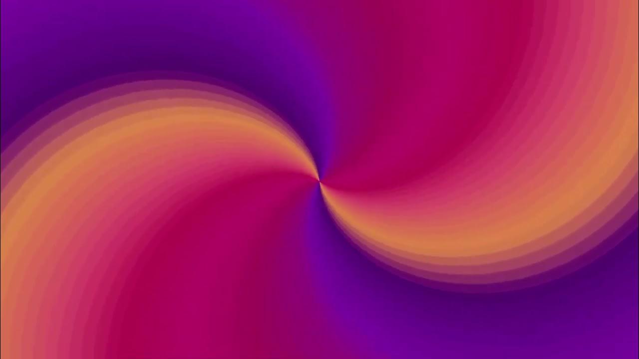 1H long relaxing satisfying Screensaver of colorful rainbow spiral Video Loop no sound, no music ...