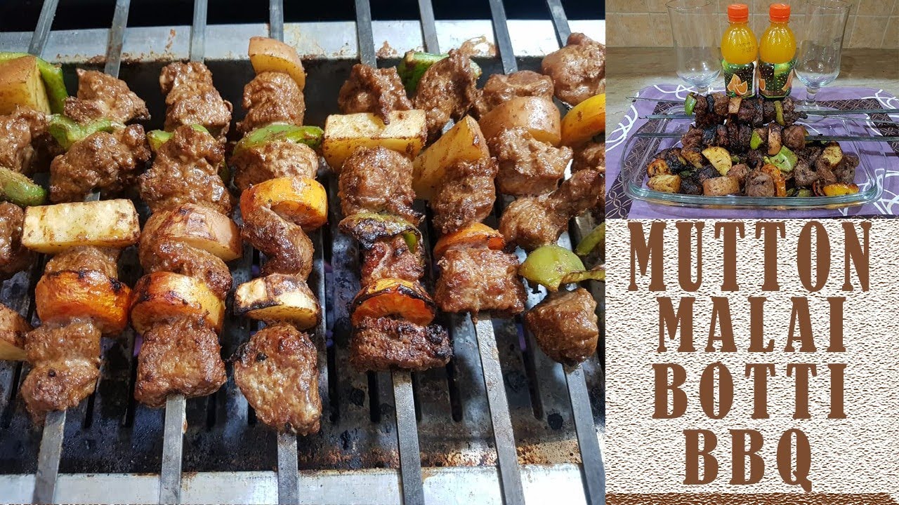 Mutton Malai Boti//Malai Boti BBQ Recipe_How to make Restaurant Style ...