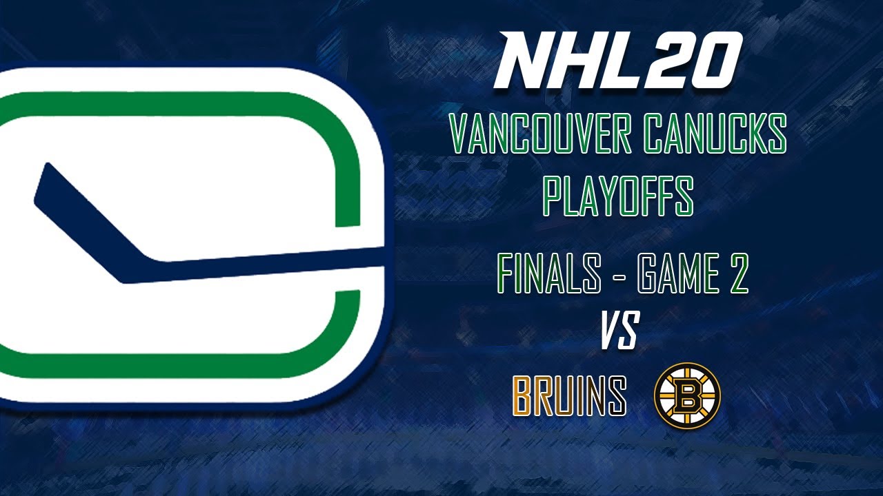 NHL 20 - Vancouver Canucks Finals Game 2 - YouTube
