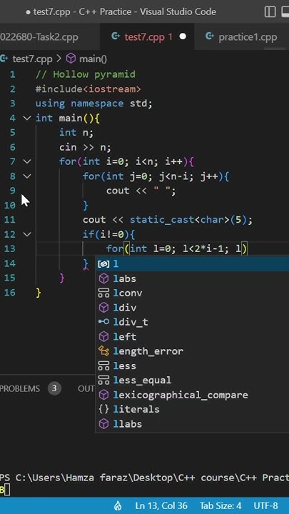 Coding Hollow Pyramid - YouTube